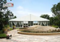 China 20m Wide Outdoor Event Tents With Glass Walls All Around And Glass Door for sale
