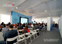 China 20m Aluminum Outdoor Exhibition Tents For Trade Fair  Retardant To DIN 4102 B1 for sale