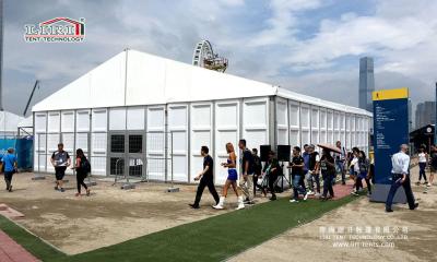 China 500sqm Aluminum Frame Outdoor Event Tents With Glass ABS Walls Self - cleaning for sale
