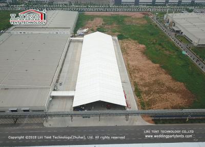 China Clear Span Large Industrial Warehouse Storage Tent Flame Retardant DIN4102 B1 M2 for sale
