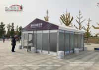 China Aluminum Transparent Glass Outdoor Sports Marquee For Reception Tent 10 X 20m Width for sale