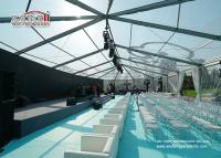 China Outdoor Clear Wedding Party Tent With Chairs And Tables Wind Loading 100km / Hour for sale
