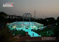 China Outdoor Clear Wedding Party Tent With Chairs And Tables Wind Loading 100km / Hour for sale