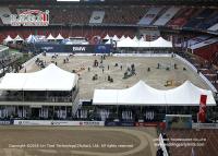 China 10 X 20m High Peak Double Decker Tent With Glass Wall For Horse Racing Events Flame Retardant for sale
