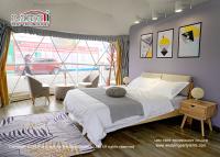 China Large Luxury Glamping Tents , 7m Geo Shelter Dome Tent With Roof Lining for sale