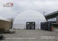 China 25m Diameter White Geodesic Dome Tents With Interior Projection Fabric For Art Festival for sale