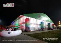 China 40m Width Dome Shape Aluminum And PVC Frame Tent With 8m Side Height For Outdoor Exhibition for sale