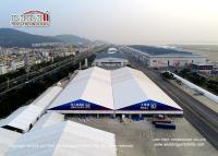 China Waterproof clear span outdoor exhibition tents with aluminum and PVC material for sale