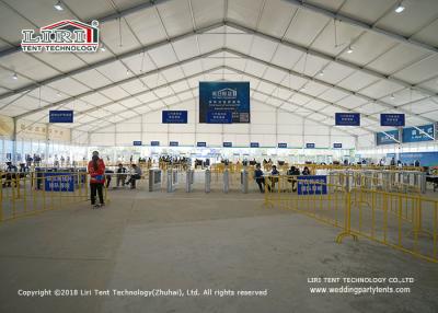 China Waterproof clear span outdoor exhibition tents with aluminum and PVC material for sale