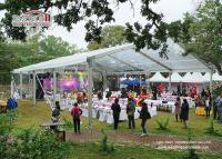 China Clear Span Outdoor Party Tents For Wedding Show With Clear PVC Fabric UV - Protection for sale