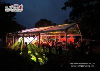 China Clear Span Outdoor Party Tents For Wedding Show With Clear PVC Fabric UV - Protection for sale