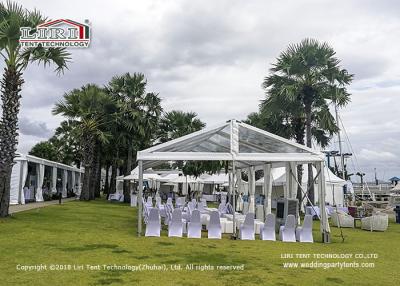 China Semi Permanent Durable Commercial Wedding Tent Clear - Span Width 12m for sale
