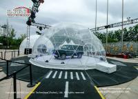 China Lightweight Exhibition Geodesic Dome Tents With Clear PVC Roof Cover for sale