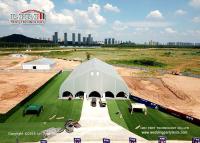 China Big Outdoor Event Tents With Aluminum Frame PVC Waterproof Cover Curve Heart Shaped for sale