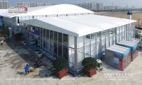 China Fire Retardant Outdoor Exhibition Tents , Cinema Movie Tent Structure With Glass Walls And Inflatable Roof for sale