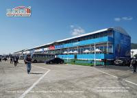 China Aluminum Frame Double Decker Marquee Tents PVC Roof Cover No Pole Inside for sale