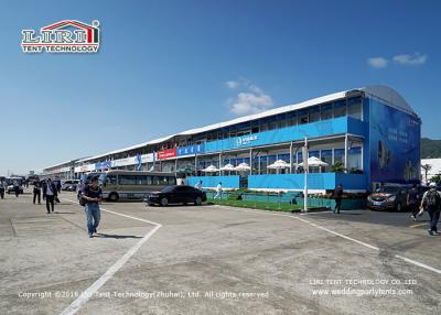 China Aluminum Frame Double Decker Marquee Tents PVC Roof Cover No Pole Inside for sale