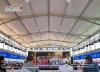 China Waterproof 20m Width Cube Tent With Thermo Roof For Boxing Games for sale