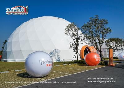 China Durable Outdoor Party Tents For With 20m Diamter And Projecter / Geodesic Dome Greenhouse for sale