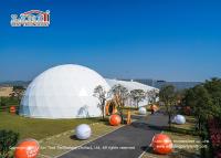 China Durable Outdoor Party Tents For With 20m Diamter And Projecter / Geodesic Dome Greenhouse for sale