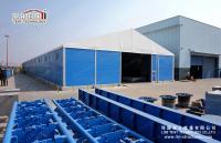 China Water Resistant Industrial Storage Tents With Steel Sandwich Hard Wall for sale
