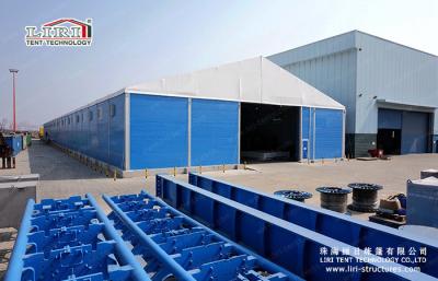 China Water Resistant Industrial Storage Tents With Steel Sandwich Hard Wall for sale