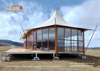 China Flame Retardant DIN4102 B1 Outdoor Event Tents / Hotel Glamping Tent for sale