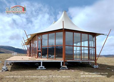 China Flame Retardant DIN4102 B1 Outdoor Event Tents / Hotel Glamping Tent for sale