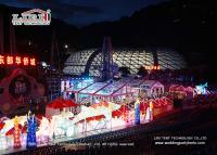 China 15x 15 Meter Transparent Marquee Tent With Glass Walls And Roof For 200 People Celebration for sale