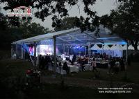 China Luxury Outdoor Transparent Tent / Clear Roof Party Wedding Tent For 500 People for sale