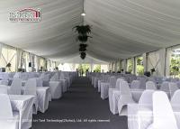 China Custom Big Outdoor Event Tents White Party Tents With Tables Chairs Wedding Tent for sale