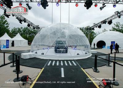 China 100sqm Steel Frame Geodesic Dome Tents With Interior Decoration For Exhibition Show for sale