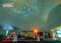 China 100sqm Steel Frame Geodesic Dome Tents With Interior Decoration For Exhibition Show for sale