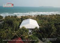 China 25x30m Aluminum Frame White PVC Party Tent For 600 People SGS TUV CFM IFAI for sale