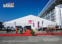 China 40x60m 2000 Capacity Outdoor Exhibition Tents With PVC Walls / White Wedding Tents for sale