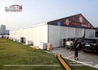 China 40x60m 2000 Capacity Outdoor Exhibition Tents With PVC Walls / White Wedding Tents for sale