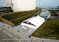 China 40x60m 2000 Capacity Outdoor Exhibition Tents With PVC Walls / White Wedding Tents for sale