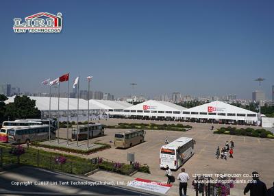 China 40x70m Multifunctional Hug Outdoor Exhibition Tents Tensioning Bar Roof Fixing for sale