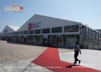 China 40x70m Multifunctional Hug Outdoor Exhibition Tents Tensioning Bar Roof Fixing for sale