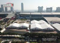 China 40x70m Multifunctional Hug Outdoor Exhibition Tents Tensioning Bar Roof Fixing for sale