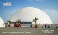 China Steel Structure Frame Geodesic Dome Tents With White PVC Roof Cover for sale