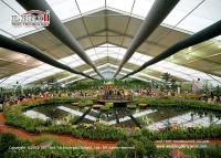 China Outdoor Aluminum Marquee Tent With PVC Window Sidewalls Around For Flower Show for sale