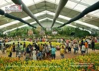 China Outdoor Aluminum Marquee Tent With PVC Window Sidewalls Around For Flower Show for sale
