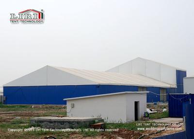China Blue Color 1000 Square Meter Warehouse Marquee Canopy Tent With Steel Sandwich Panels for sale