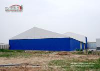 China Blue Color 1000 Square Meter Warehouse Marquee Canopy Tent With Steel Sandwich Panels for sale