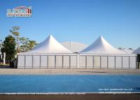 China Outdoor Party Gazebo Canopy Marquee 5x5m With Plain White PVC Sidewall Around for sale