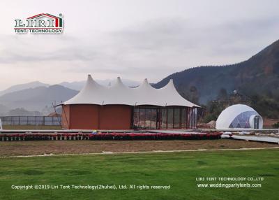 China Movable Luxury Glamping Tents For Folk Accommodation / Parks And Garden for sale