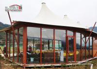 China Movable Luxury Glamping Tents For Folk Accommodation / Parks And Garden for sale