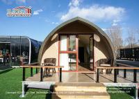 China Self - Cleaning Luxury Glamping Tents PVC-Coated Polyester Textile Side Walls for sale