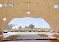 China Flame Retardant Geodesic Dome Hotel Catering Tent Wind Loading 100km / Hour for sale